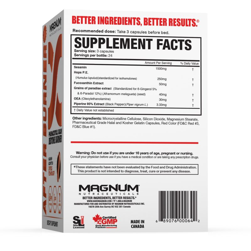 Magnum After Burner, 72 capsules – Lethbridge Supplements and Vitamins